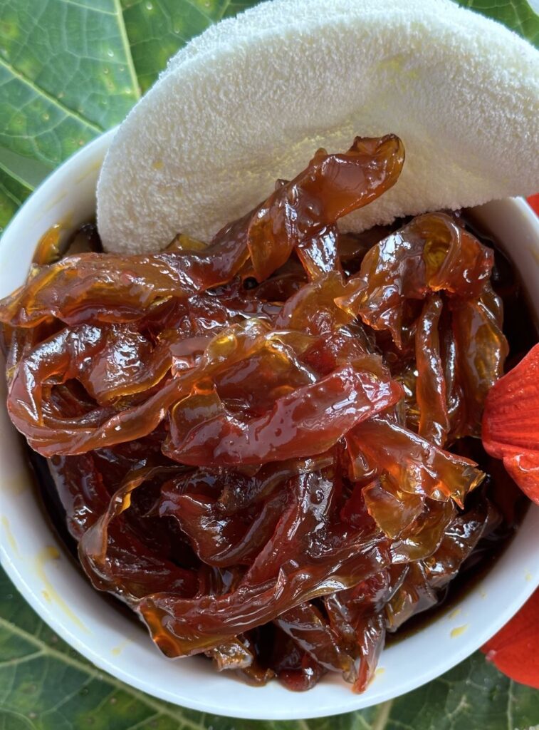 Twisted Green Papaya Jam- Papay Tournen - The Creole Melting Pot
